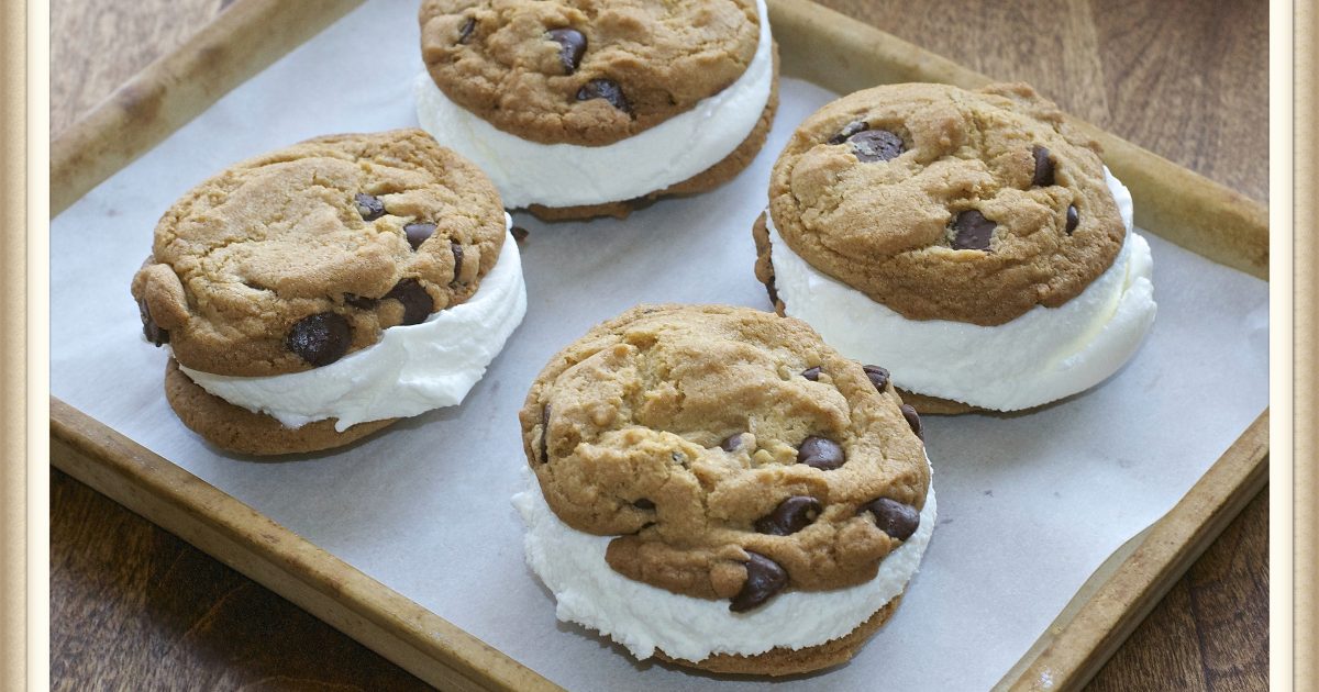 Mini Chocolate Chip Ice Cream Sandwich - What the "Forks" for Dinner