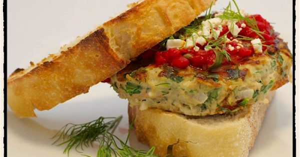 Spinach Feta Burger-What the "Forks" for Dinner?