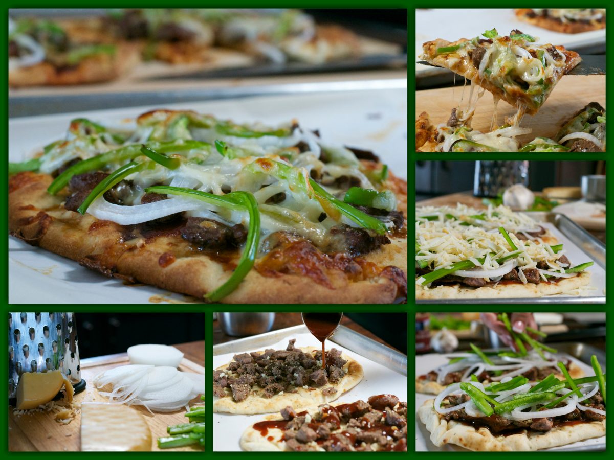 Philly Cheesesteak Flatbread - What the "Forks" for Dinner?