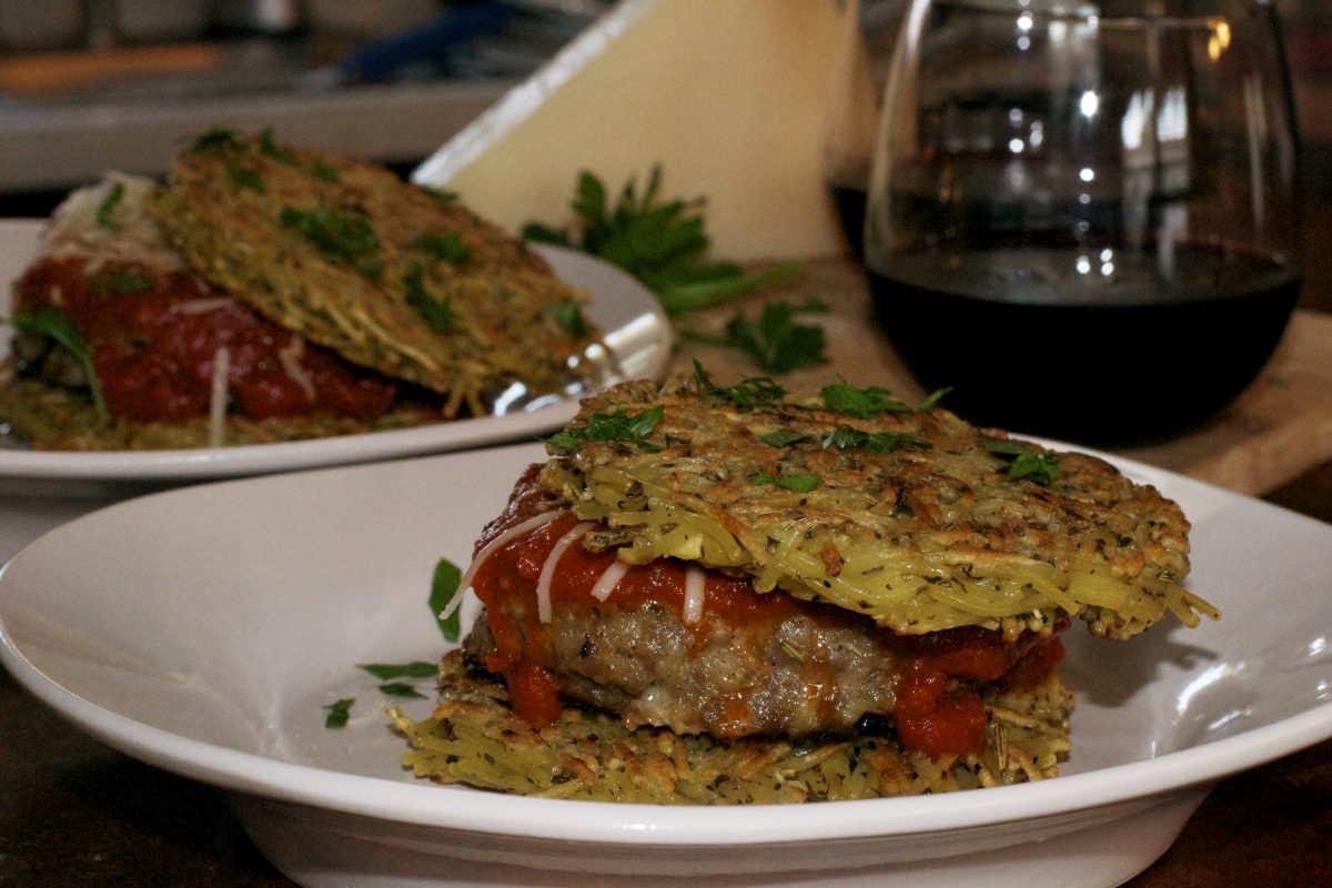 Italian Spaghetti-Meatball Burger-What the"Forks" for Dinner?