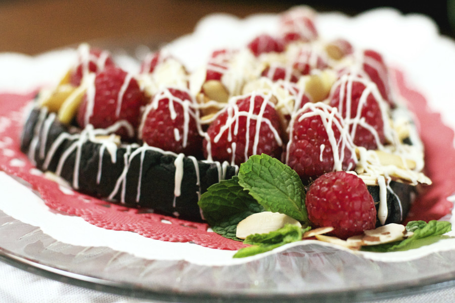 Dark Chocolate Raspberry Cookie for Two - What the Forks for Dinner?