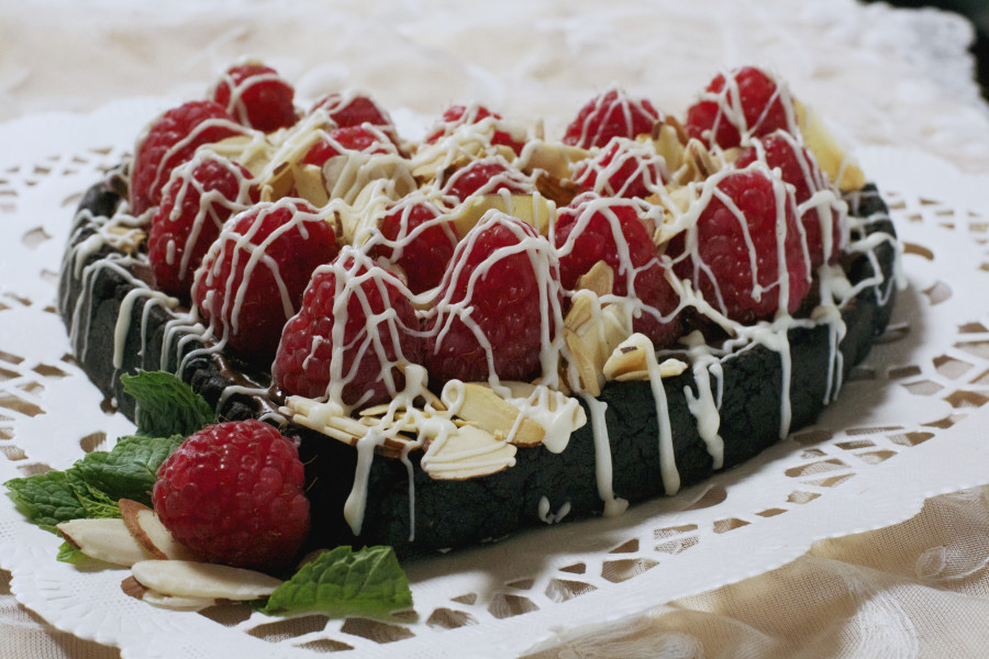 Dark Chocolate Raspberry Cookie for Two - What the Forks for Dinner?