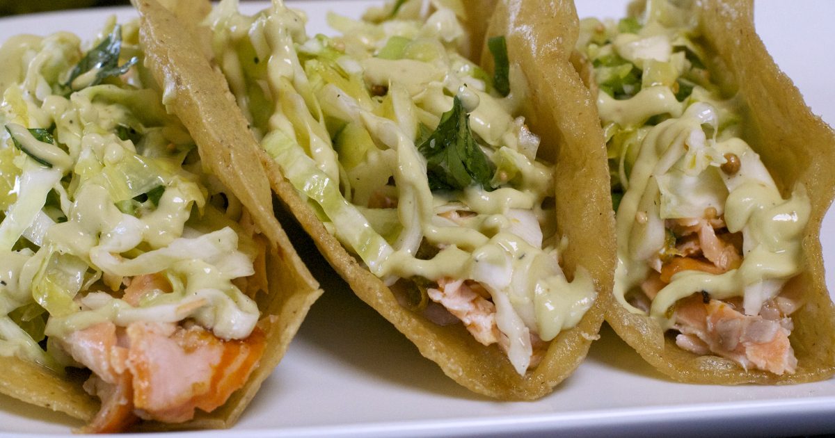 Salmon Sriracha Tacos – What the Forks for Dinner?