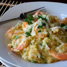 Asiago Shrimp Risotto - What the Forks for Dinner?