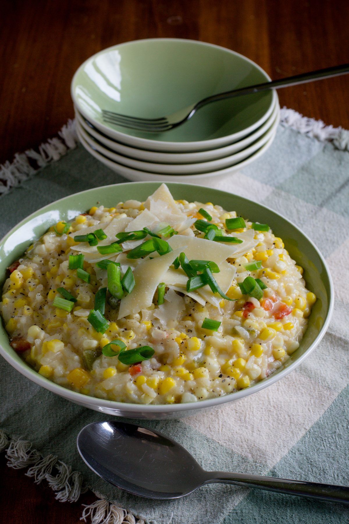 Creamy Sweet Corn Risotto - What the Forks for Dinner?
