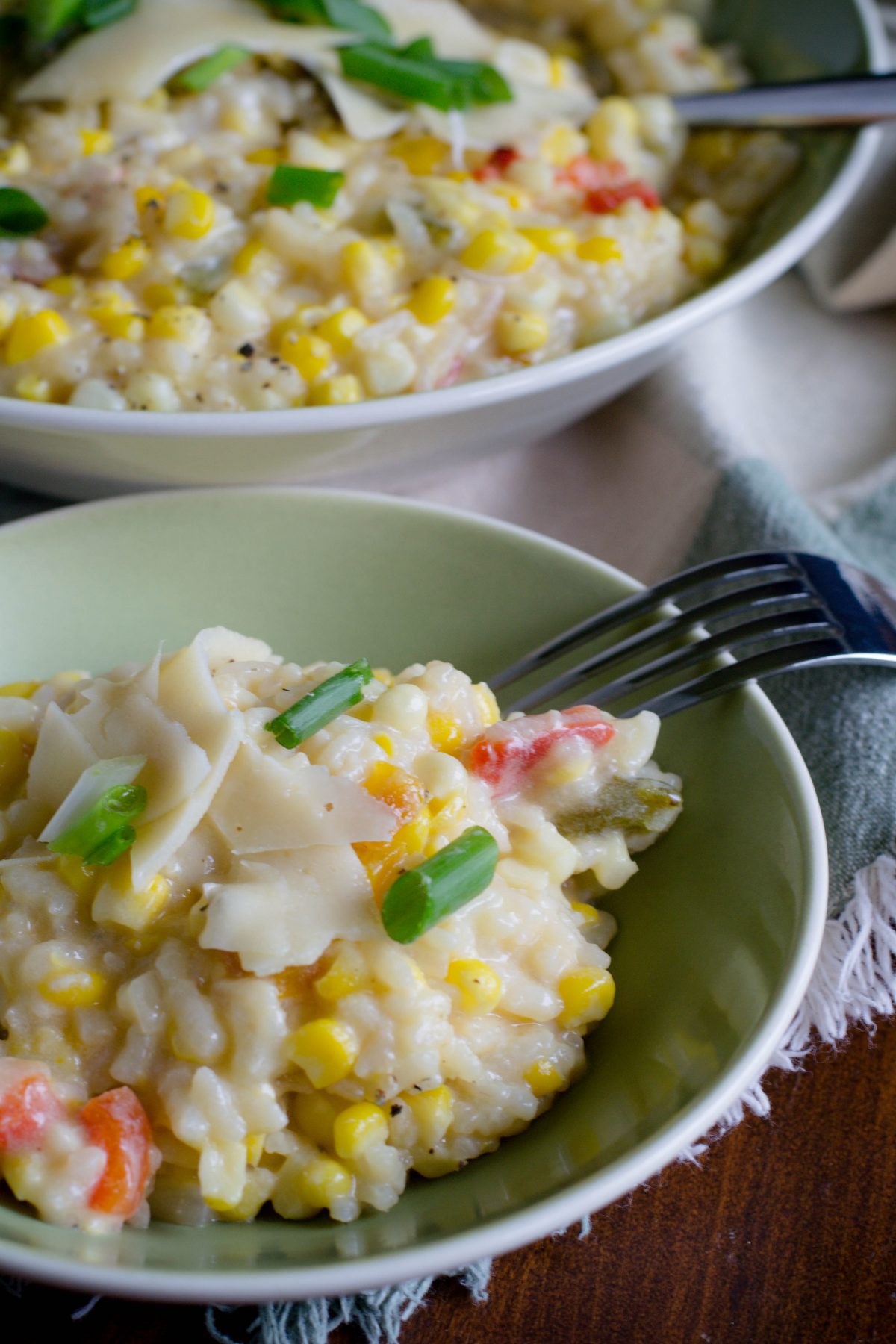 Creamy Sweet Corn Risotto - What the Forks for Dinner?