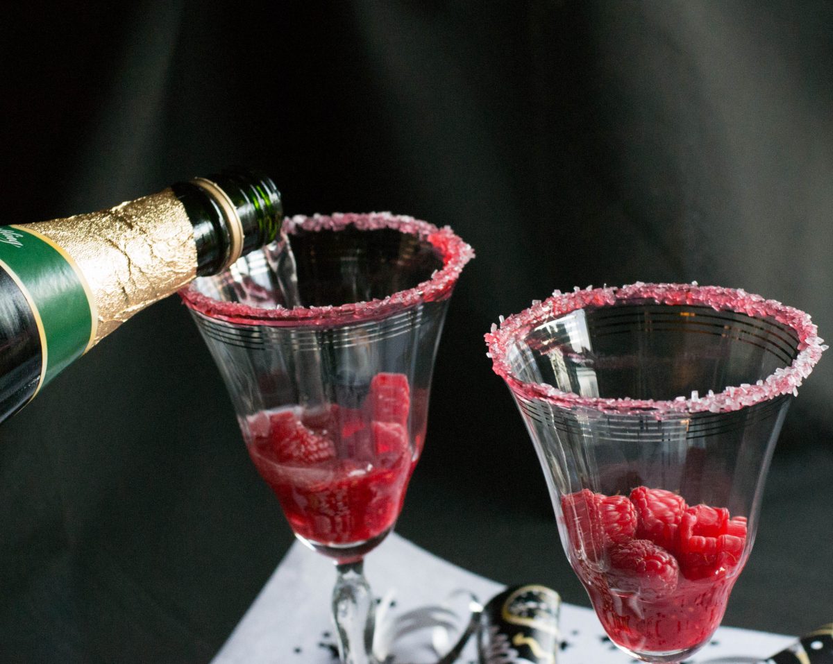 Sparkling Raspberry Kiss Mocktail - What the Forks for Dinner?