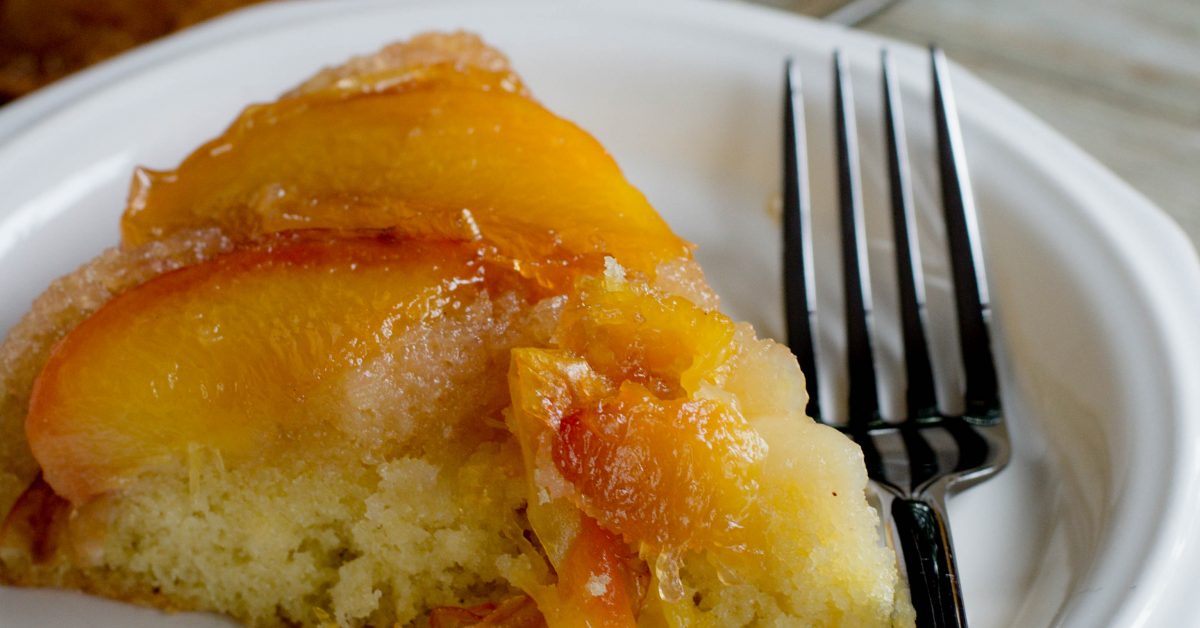 French Peach Cake - What the Forks for Dinner?