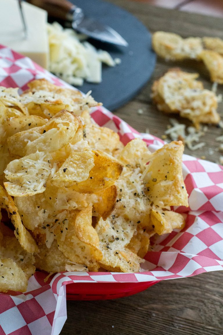 Crunchy Double Cheese Chips - What the Forks for Dinner?