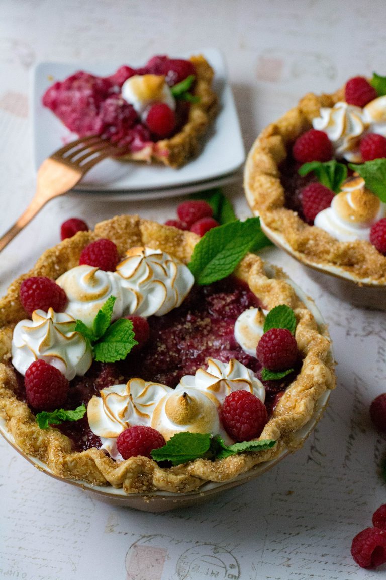 Raspberry Italian Meringue Pie - What the Forks for Dinner?