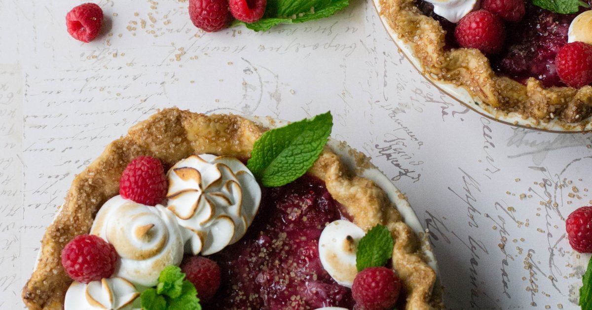 Raspberry Italian Meringue Pie - What the Forks for Dinner?