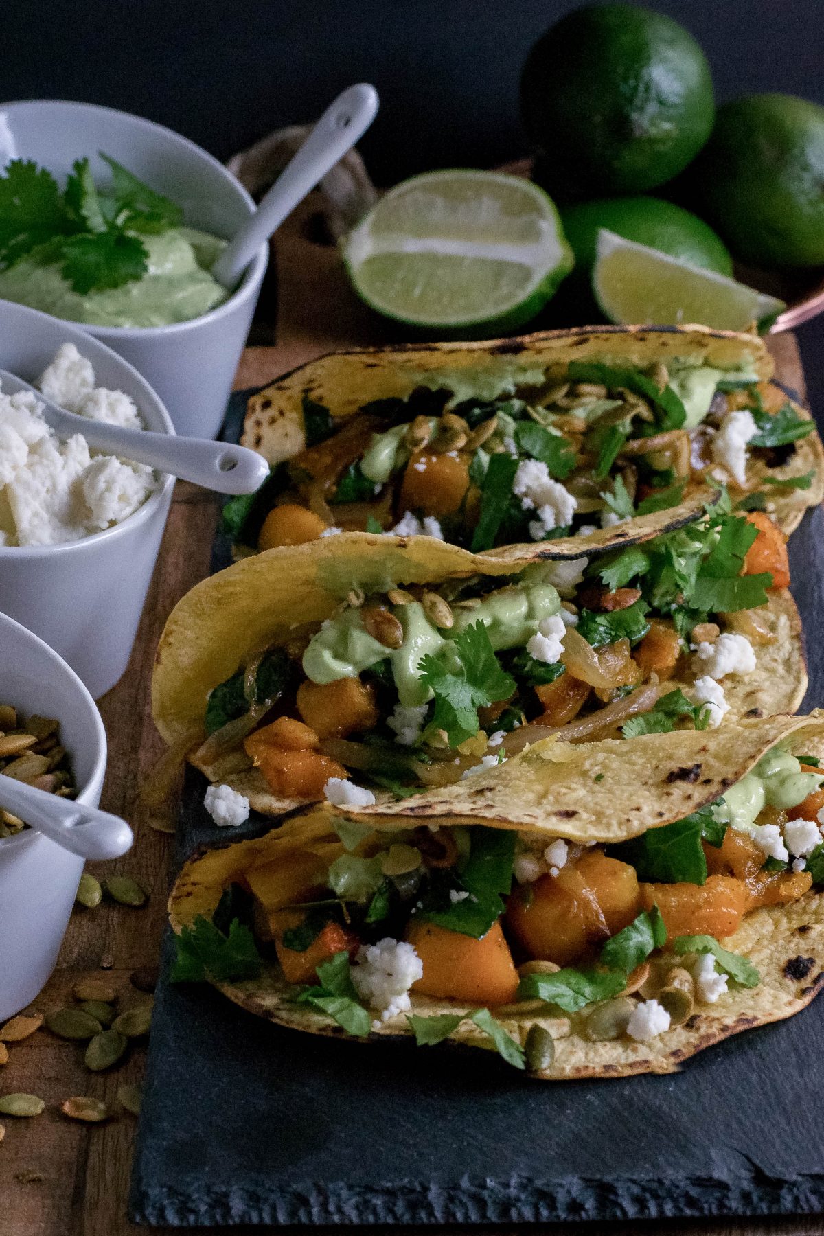Roasted Butternut Squash Tacos - What the Forks for Dinner?