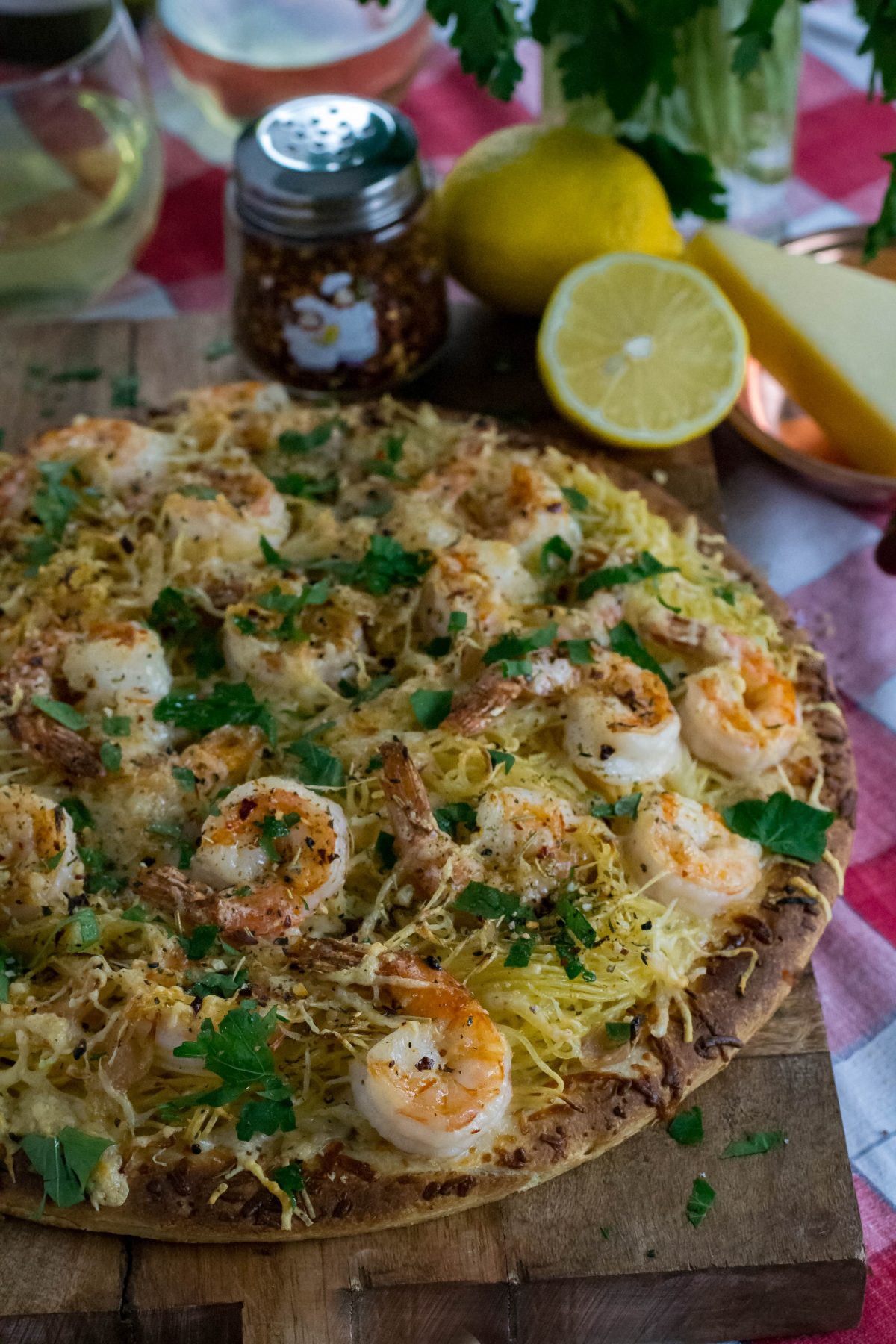 Shrimp Scampi Pizza - What the Forks for Dinner?