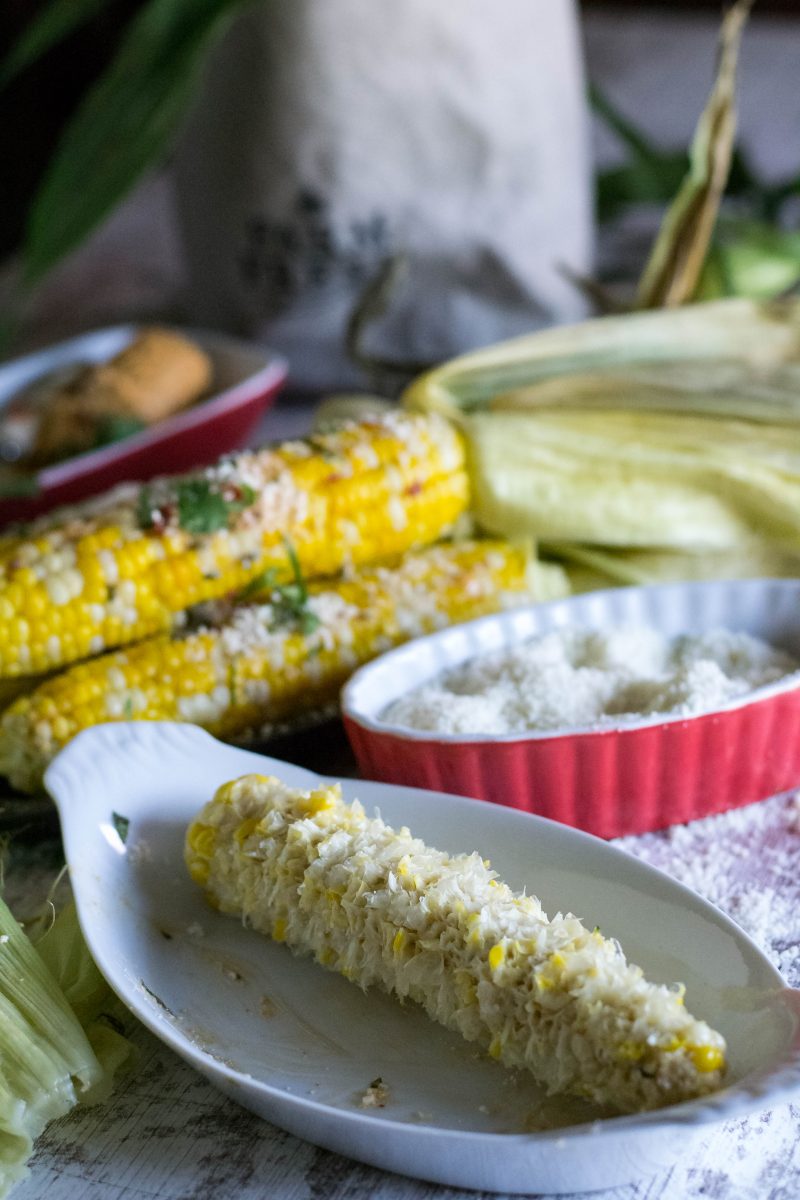 Roasted Sweet Corn with Chipolte Compound Butter - What the Forks for ...