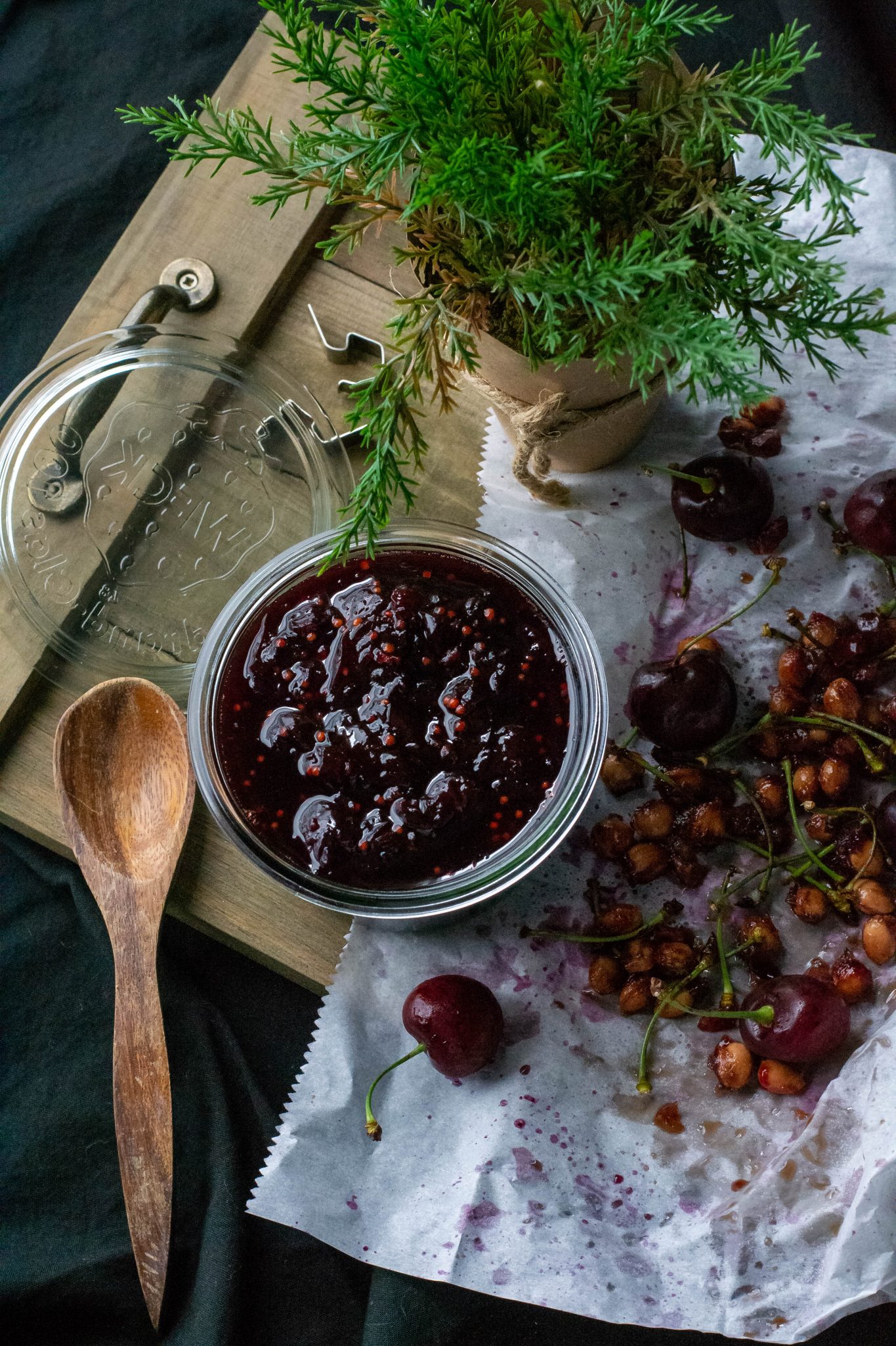 Sweet Savory Cherry Chutney - What the Forks for Dinner?