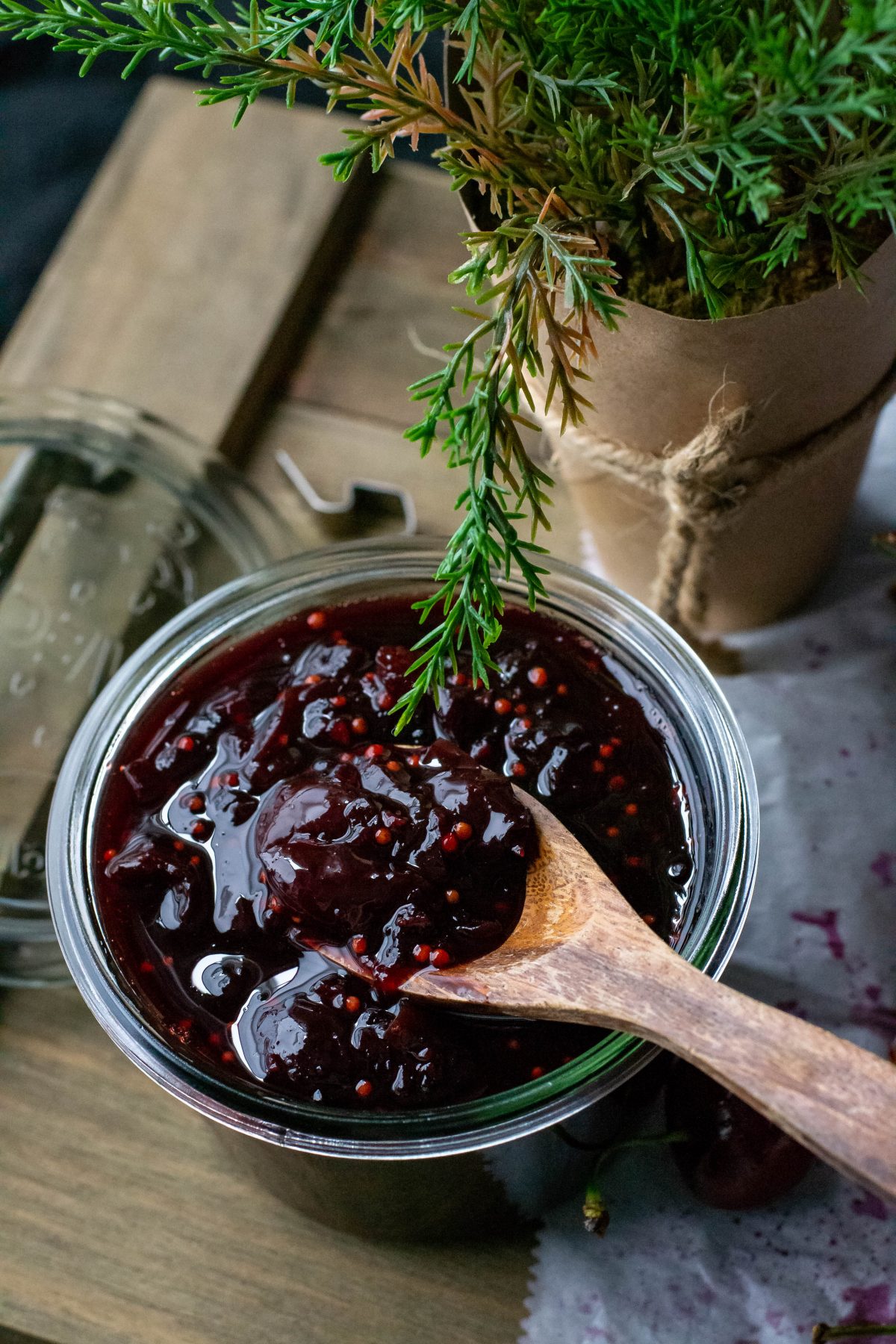 Sweet Savory Cherry Chutney - What the Forks for Dinner?