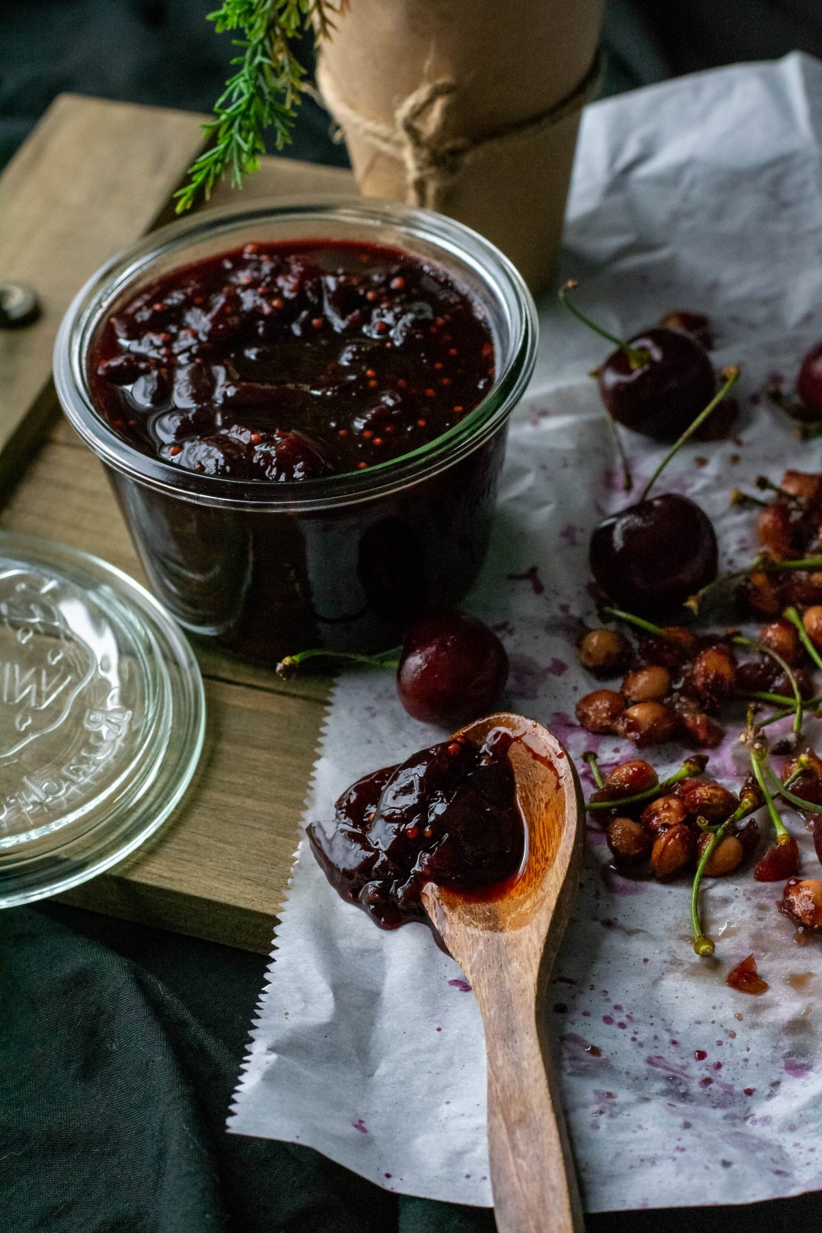 Sweet Savory Cherry Chutney - What the Forks for Dinner?