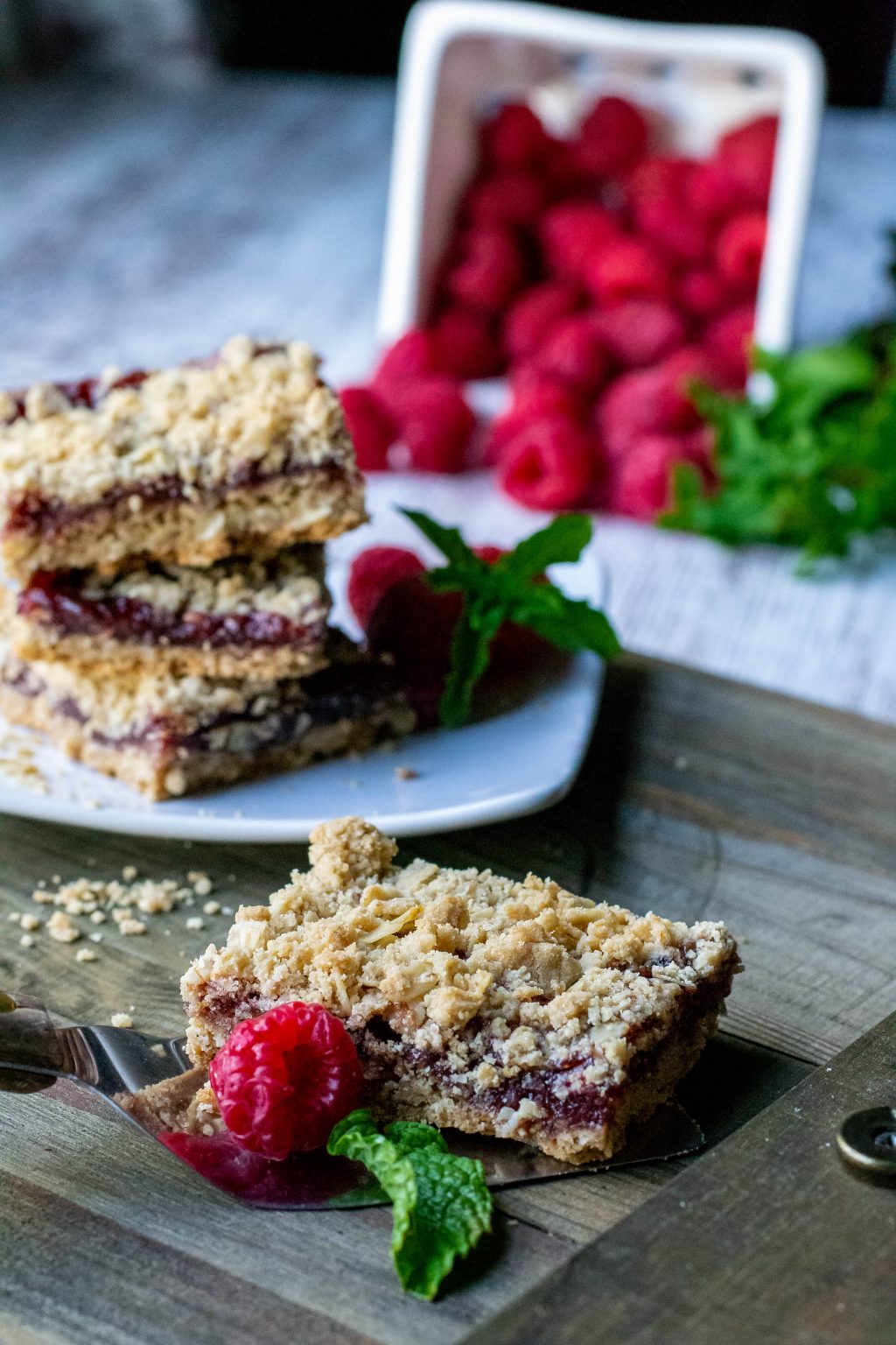 Gluten Free Raspberry Crisp Bars - What the Forks for Dinner?